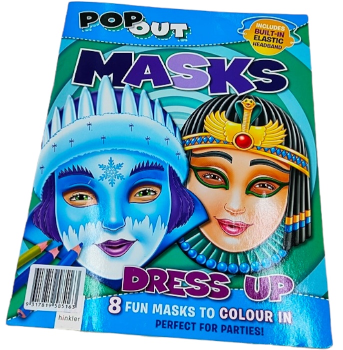 5225-1 ...POP UOT MASKS... k#o KOLOROWANKA MASKI - 12595650653 ...