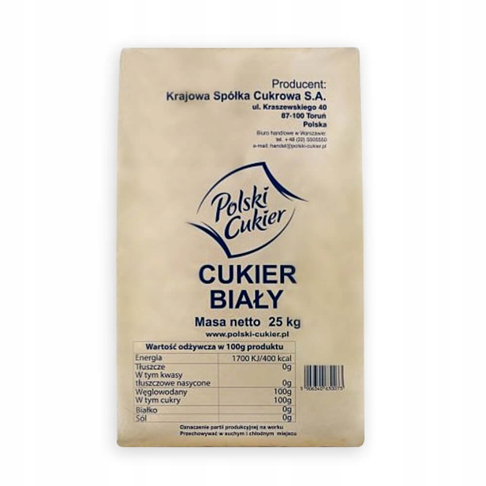Cukier biały kryształ cukier drobny 25 Kg - 13188103094 - oficjalne ...