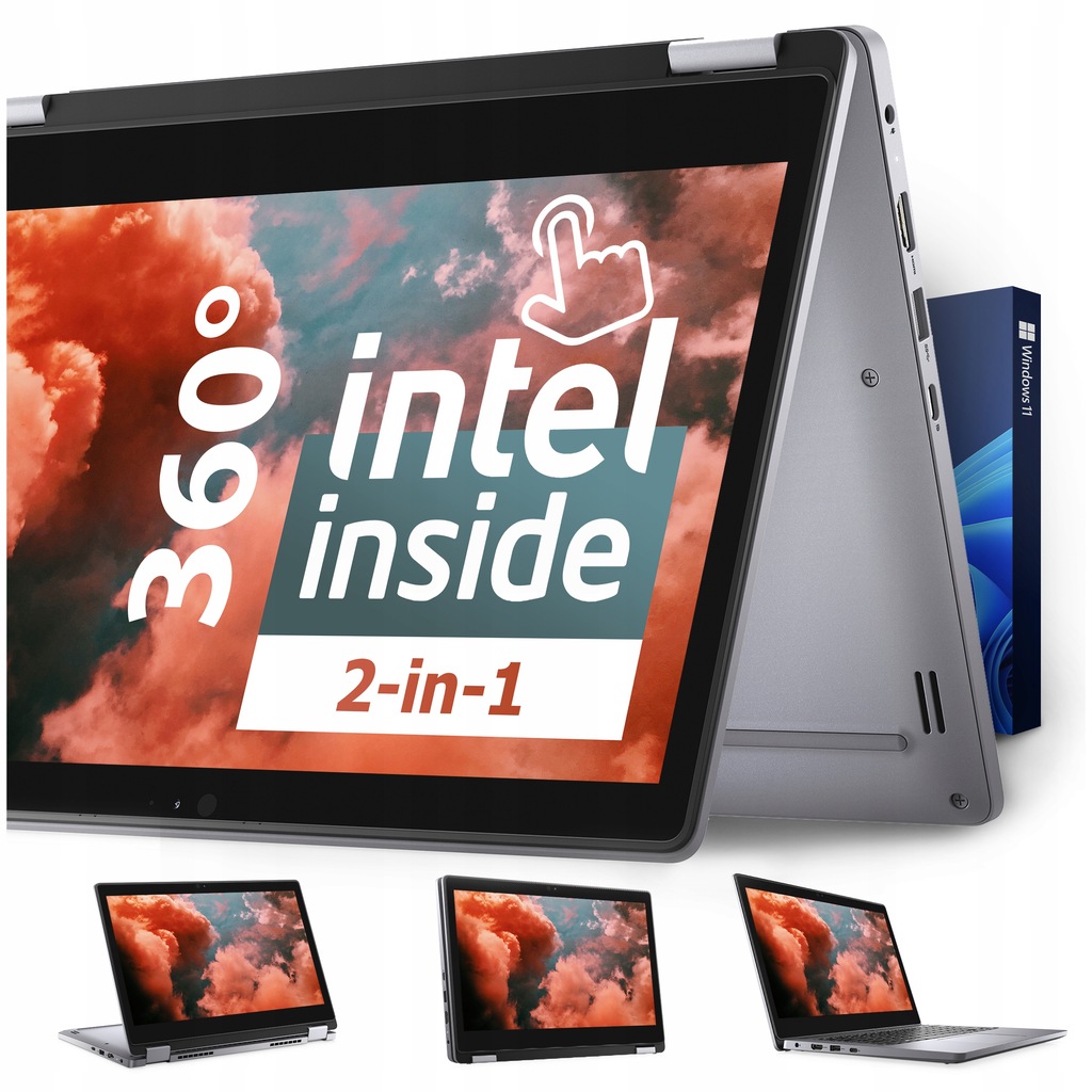 DELL| Laptop i tablet 2w1 360'|SSD|8-Gen 2×3,9|W11 - 13157409007 ...