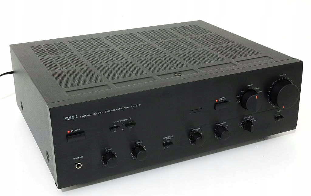 YAMAHA AX-570 REWELACYJNY WZMACNIACZ STEREO ! - 13554851357 - oficjalne archiwum Allegro