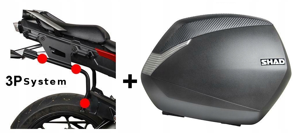 Kufry boczne SHAD SH36 + stelaż 3P BMW S1000 X - 13357104548 - oficjalne archiwum Allegro