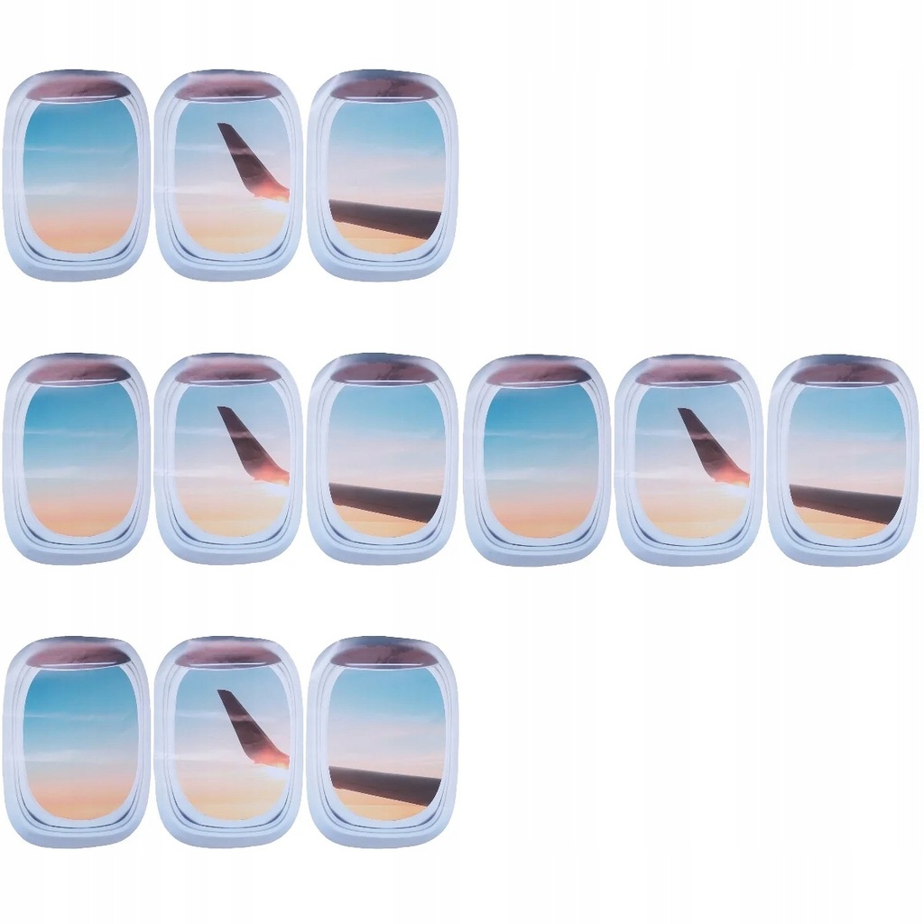 Airplane Window Decal Stickers 12 Pcs - 13792584338 - oficjalne ...