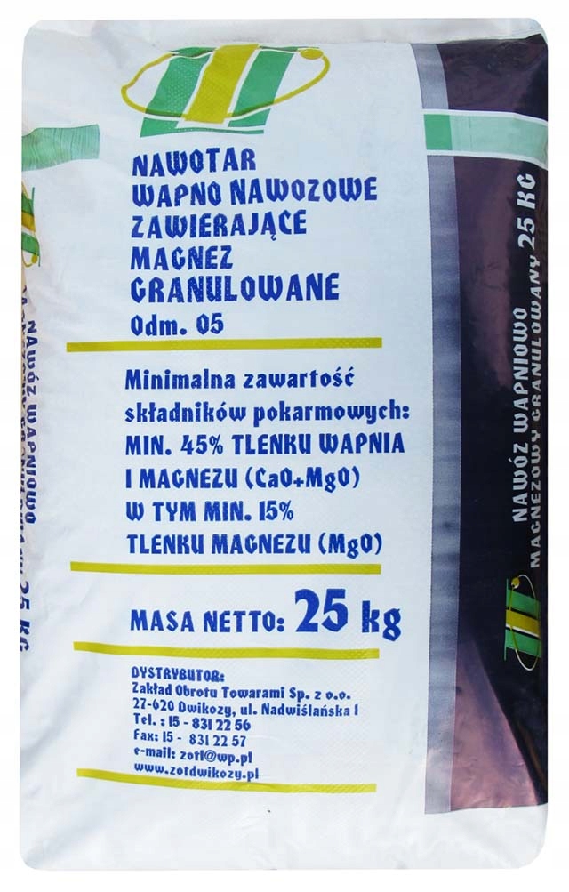 WAPNO NAWOZOWE NAWOTAR + MAGNEZ 25kg Granulowane - 10049116879 - oficjalne archiwum Allegro