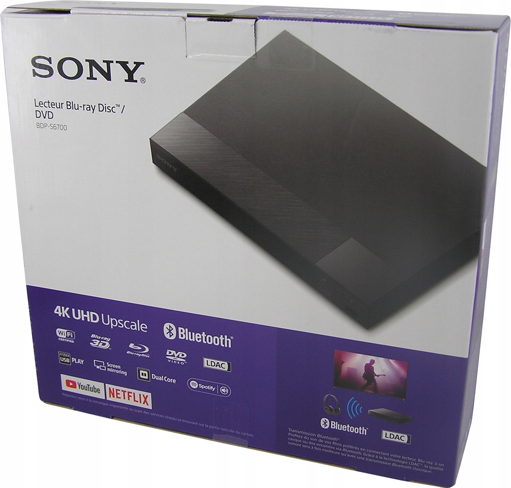 ODTWARZACZ SONY BDP-S6700 BLU-RAY DVD CD 4K 3D - 12762380048 ...