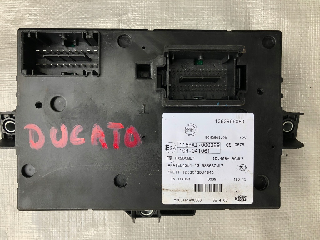 FIAT DUCATO BODY 11- KOMPUTER SKRZYNKA BSI 2015R. - 9456459934 ...