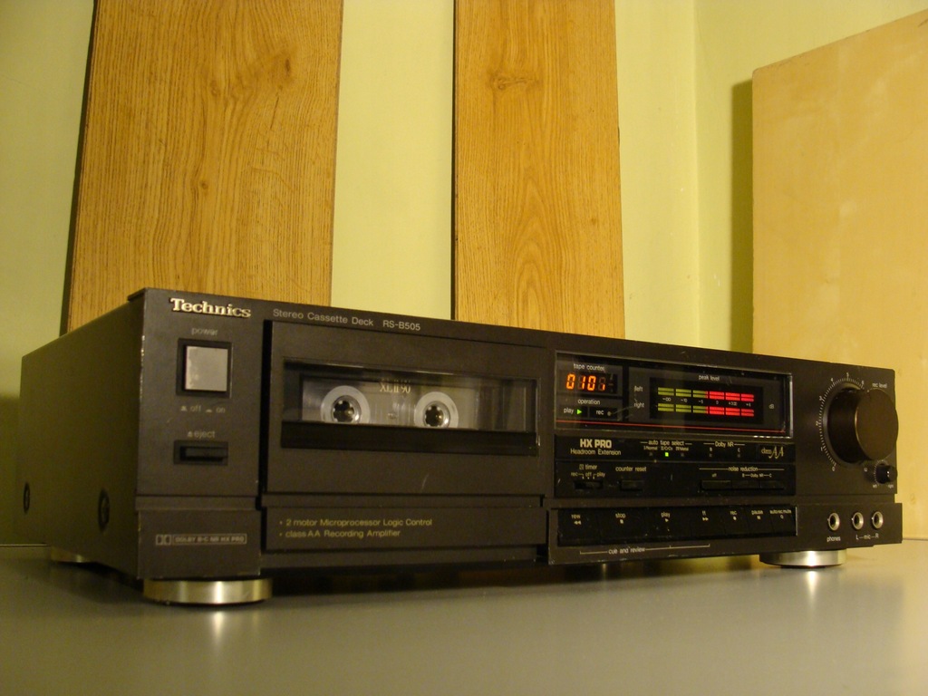 Magnetofon kasetowy Technics RS-B505 czarny - 12779543909 - oficjalne archiwum Allegro