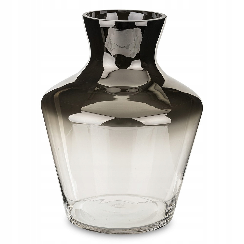 WAZON SZKLANY PRZYDYMIONE SZKŁO 26x20cm KARAFKA 25 - 11763163206 ...