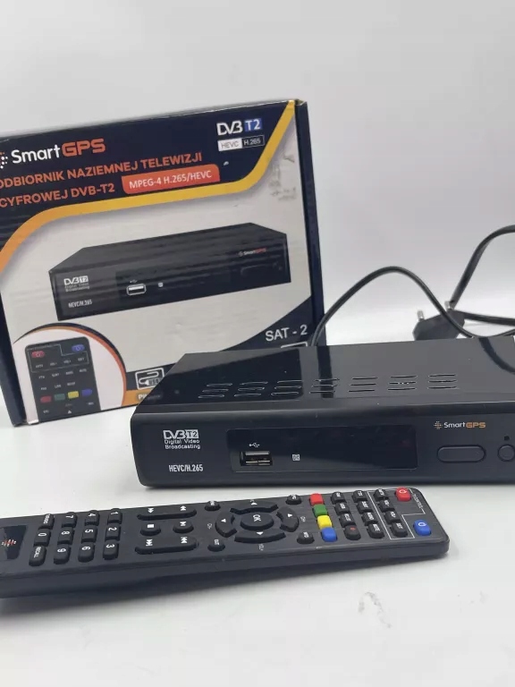 DEKODER DVB-T2 SMART GPS SAT-2 - 13417516631 - oficjalne archiwum Allegro