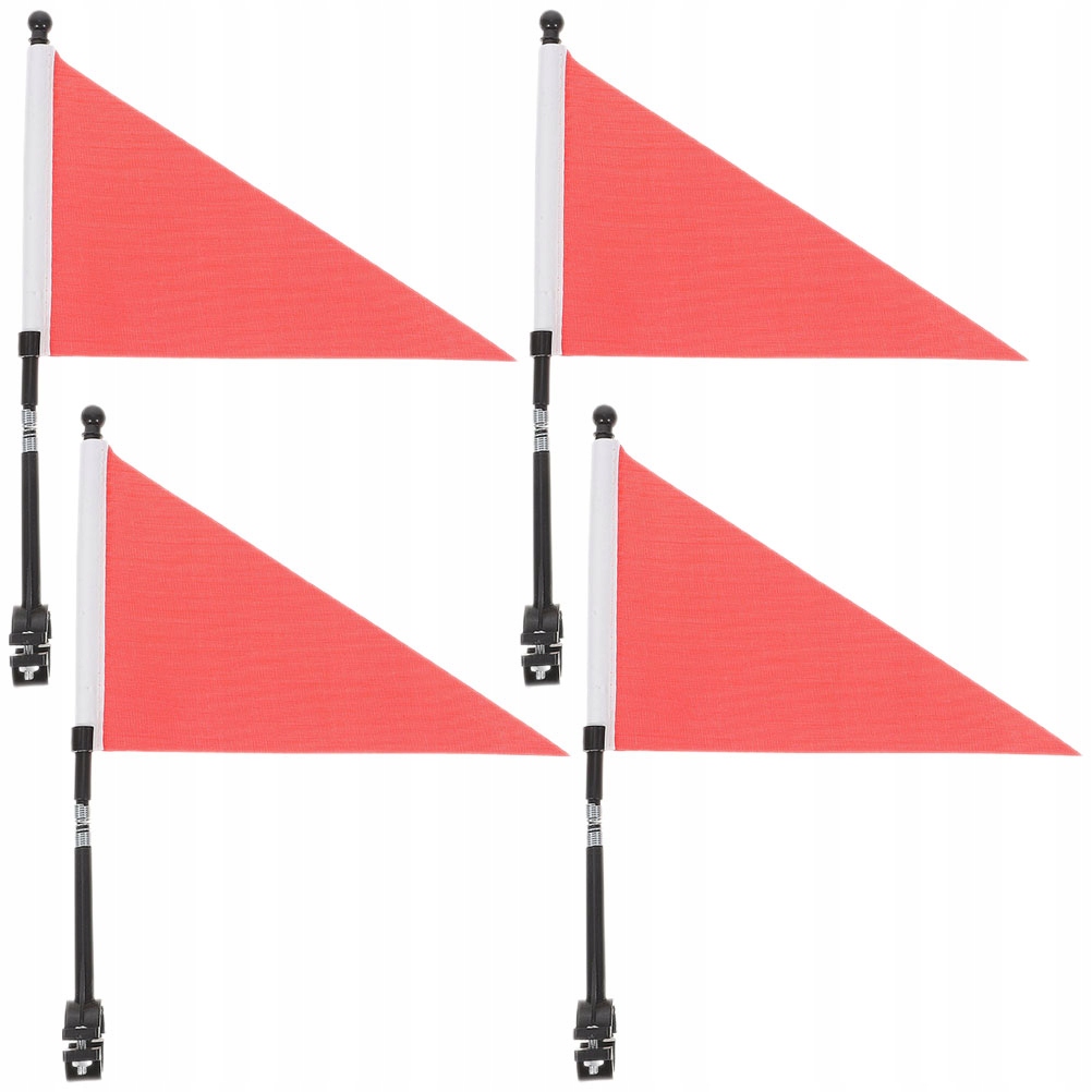 Bicycle Flag Bike Handlebar Safety Flags 4 Sets - 14136390779 - oficjalne archiwum Allegro