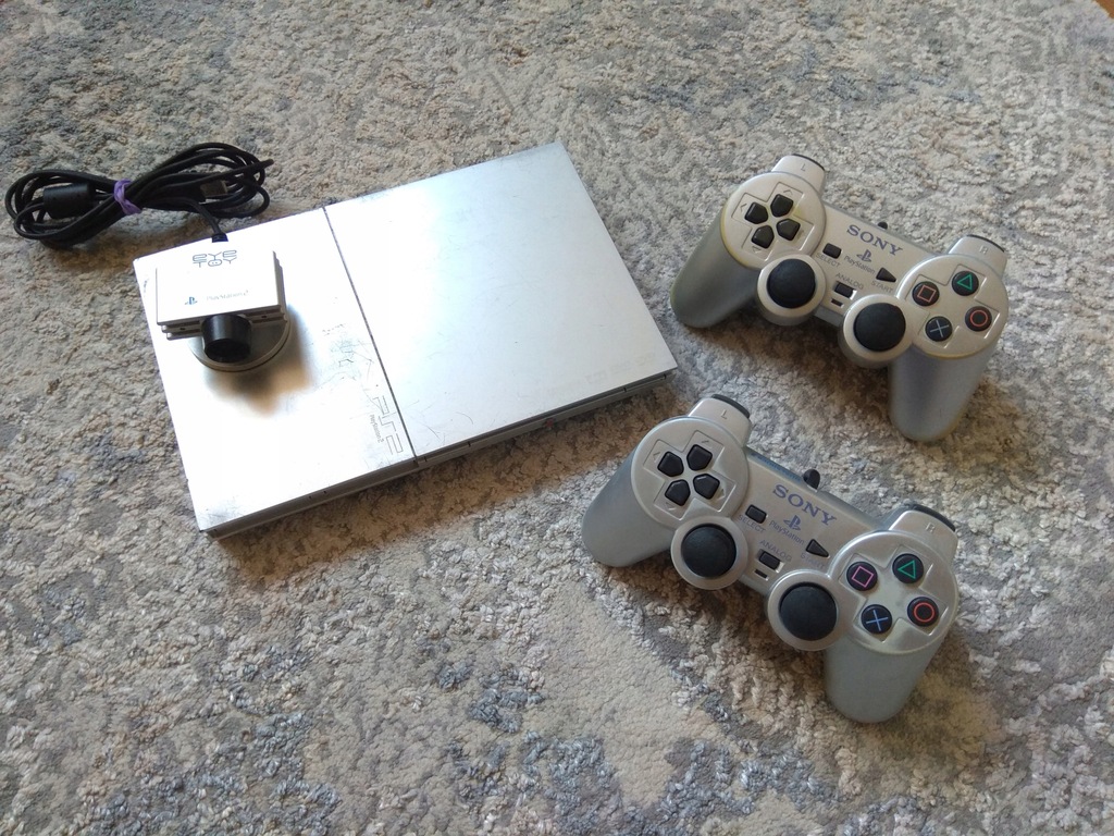 Playstation 2 PS2 Slim 90004 Srebrna Silver PLOMBA - 10864060625 ...