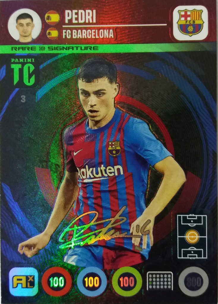 PANINI TOP CLASS 2022 RARE SIGNATURE PEDRI NR 3 - 12348258410 ...