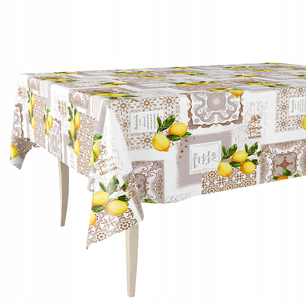 CERATA OBRUS Z CERATY NA WŁÓKNINIE OWOCE CYTRYNY 140x500 - 14659840236 ...