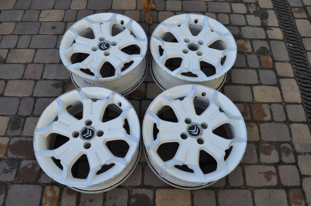 Citroen DS3 DS4 9667754377 7J/17 ET25 4x108 Białe! - 11824996167 - oficjalne archiwum Allegro