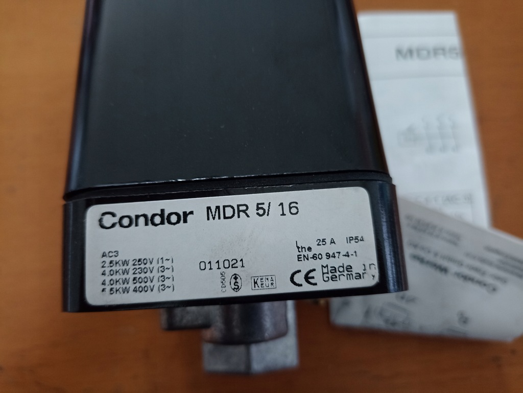 Wyłącznik ciśnieniowy CONDOR MDR 5/16 - 12250714539 - oficjalne ...