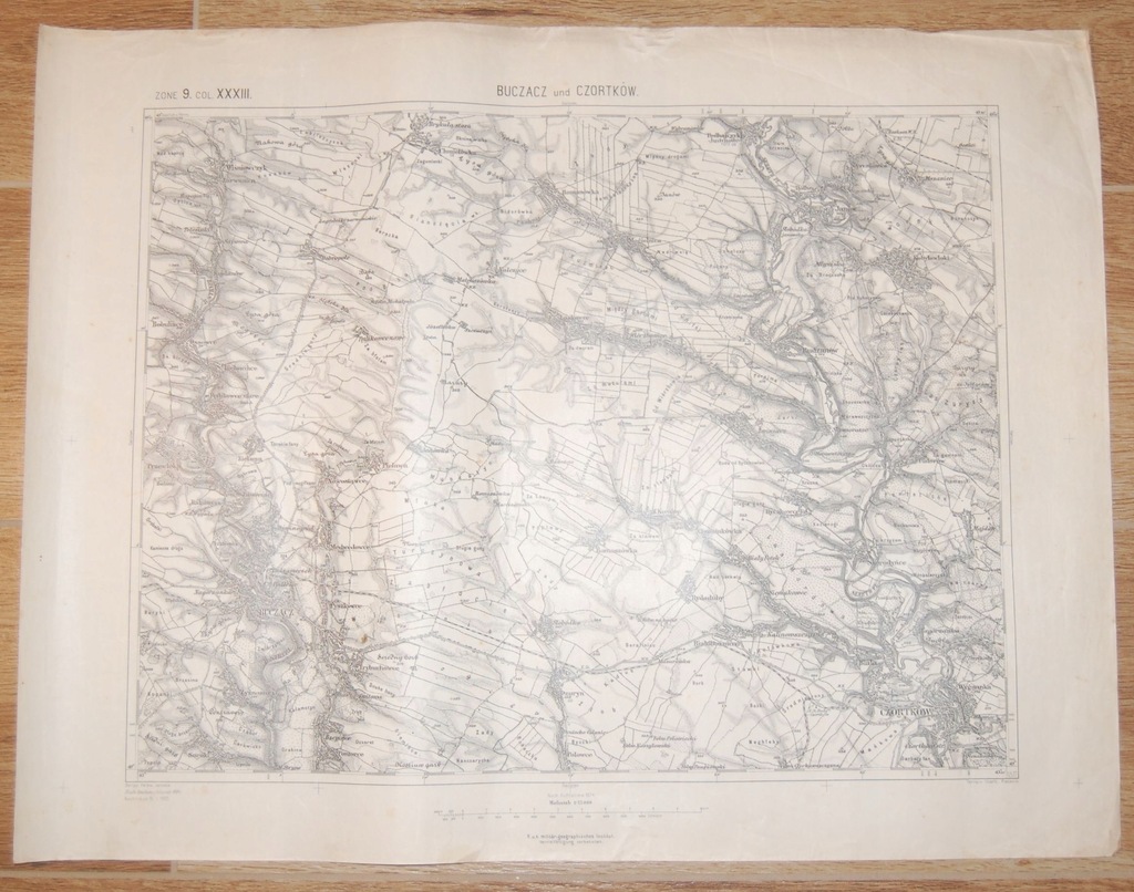 BUCZACZ KRESY AUSTRIACKA MAPA WOJSKOWA 1902 ROK - 11554735465 ...