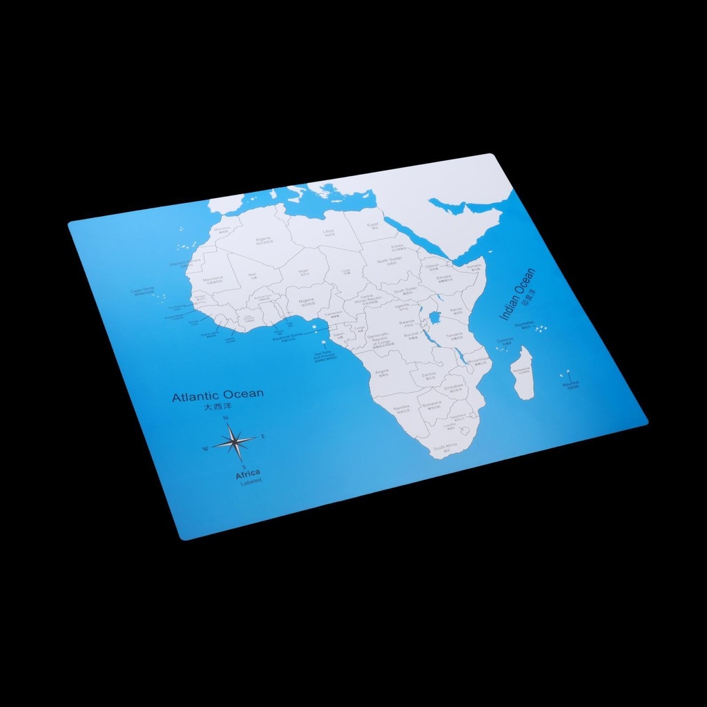 Premium PVC World Map Knowledge of World africa - 13101456310 ...
