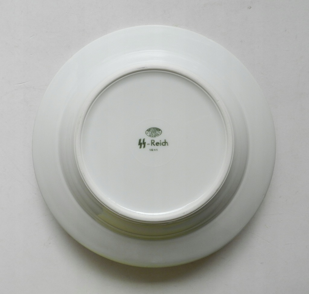 SS REICH - ORYGINALNY TALERZ WAFFEN SS 1941 - POLIGON SS HEIDELAGER ...