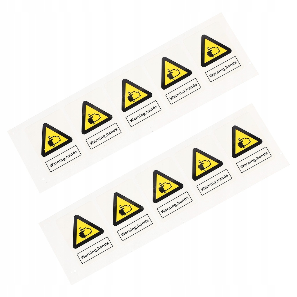 SAFETY WARNING SIGN STICKER SIGNS HANDS LABEL DECAL STICKERS PP ...