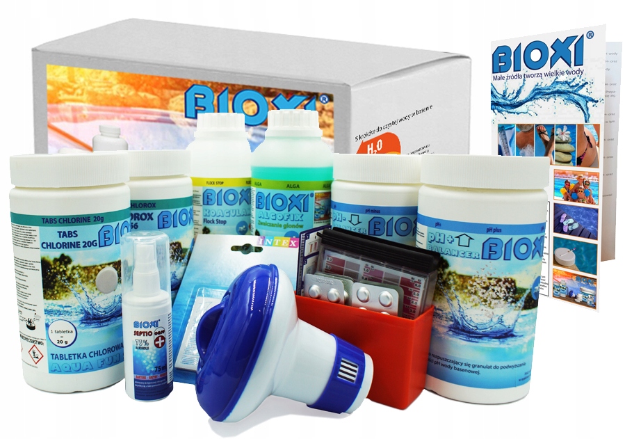 11w1 ZESTAW CHEMIA CHLOR DO BASENU STARTER BIOXI 1 - 13301094452 ...