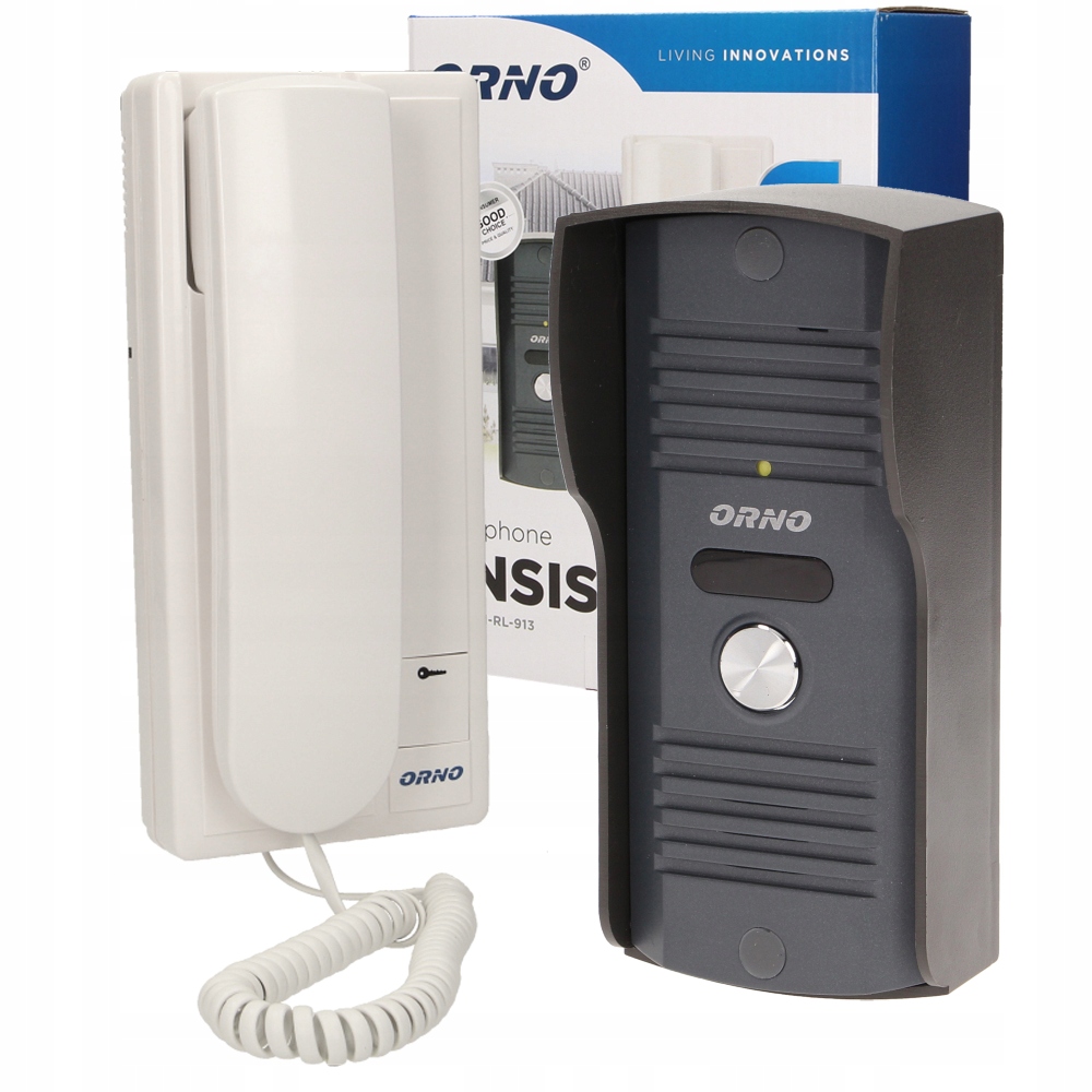 DOMOFON JEDNORODZINNY NATYNKOWY OR-DOM-RL-913 ORNO - 12962871438 ...