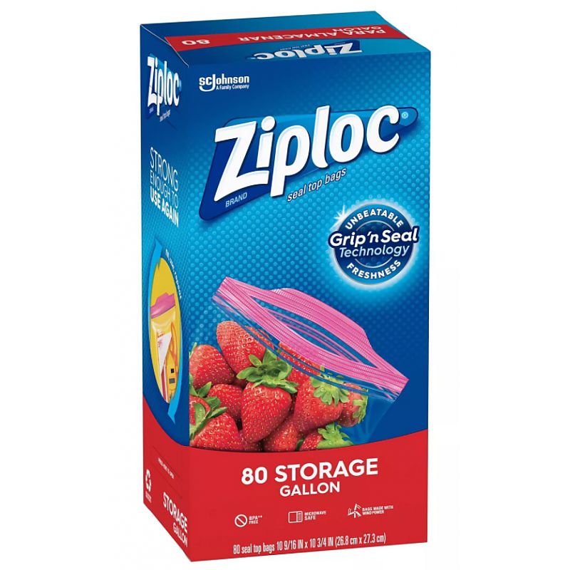 Torebki foliowe Ziploc Storage Galon 80 szt z USA - 11225165100 - oficjalne archiwum Allegro