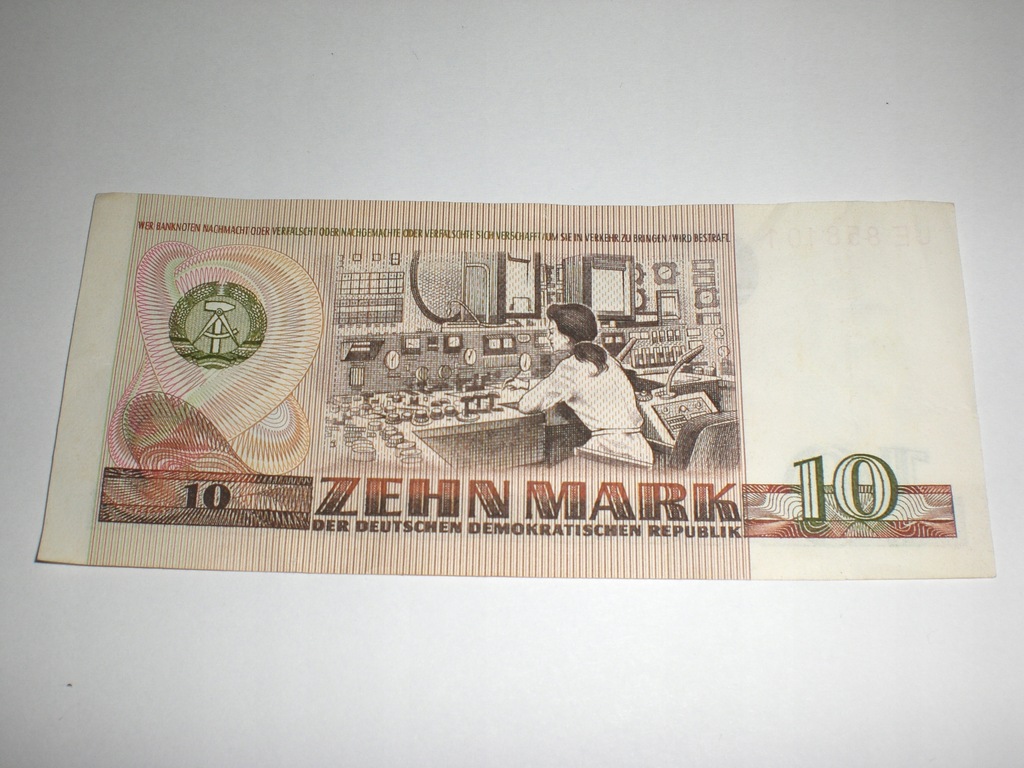 BANKNOT NIEMIECKI 10 MAREK DDR ZEHN MARK 1971 - 7613585237 - oficjalne ...