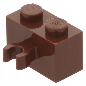 Lego 30237b 4215496 brick 1x2 brązowy RB 2szt P654 - 12441400890 ...