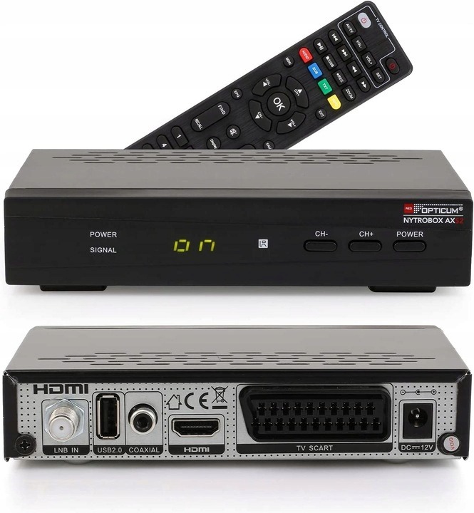 TUNER SAT DEKODER DVB-S2 Opticum NYTROBOX AX 1080p - 14717775374 ...