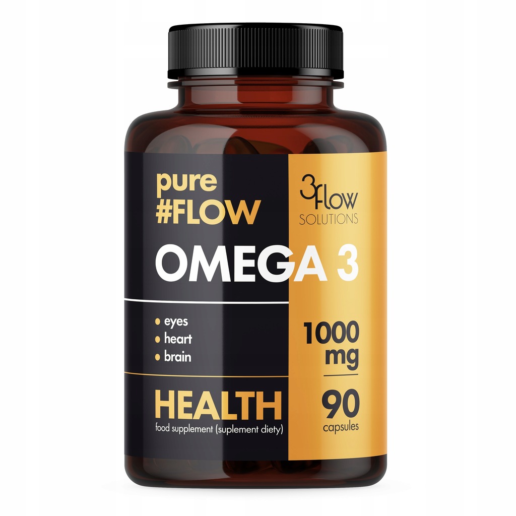 3FLOW SOLUTIONS Omega 3 1000 mg PureFlow 90 caps - 9433206152 - oficjalne archiwum Allegro