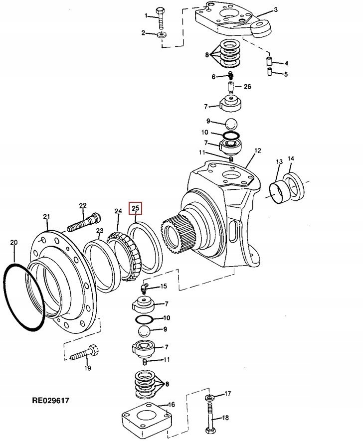 Uszczelniacz piasty koła John Deere RE154869 - 10837959778 - oficjalne ...
