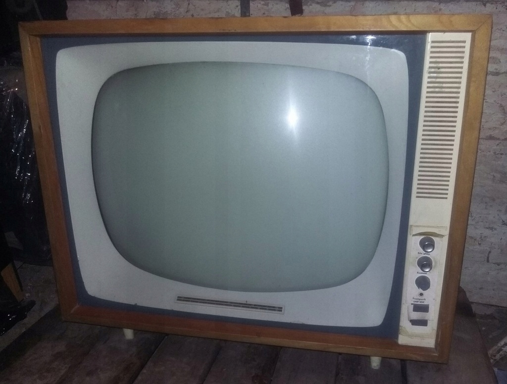 Stary telewizor STADION 2 zabytek PRL DDR retro - 14539482184 ...