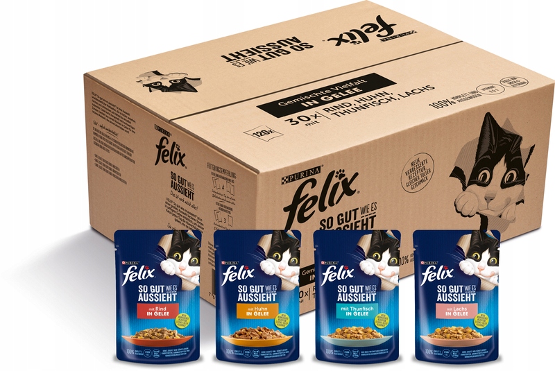 Felix mix soczyste kawałki w galarecie 120x85g - 13357314375 ...