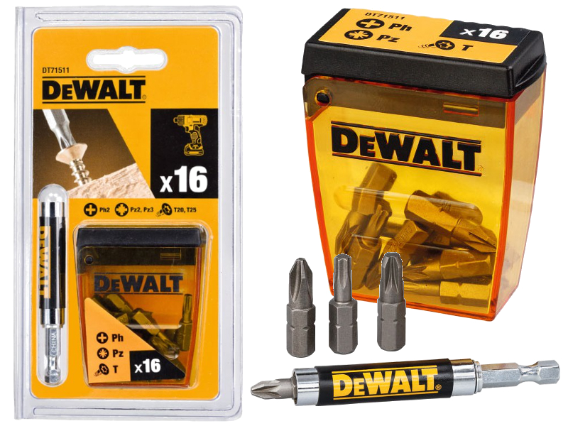 DEWALT DT71511 BITY DO WKRĘTARKI 16el Ph Pz UCHWYT - 7334096385 ...