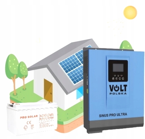 Zestaw fotowoltaiczny OFF-GRID 1,62 kWp VOLT 6000 - 13072460005 - oficjalne archiwum Allegro