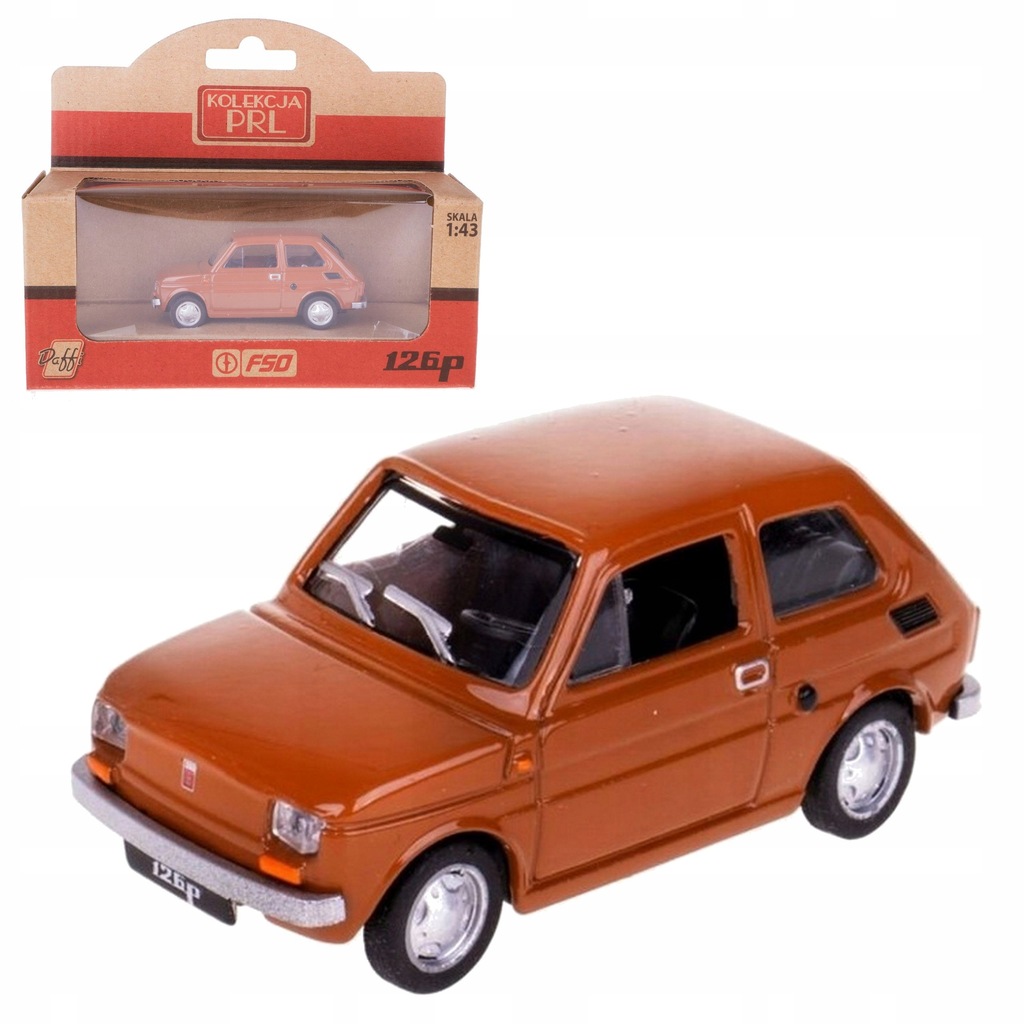 FIAT 126p MALUCH MODEL METAL KOLEKCJA PRL 1:43 - 13613945559 ...