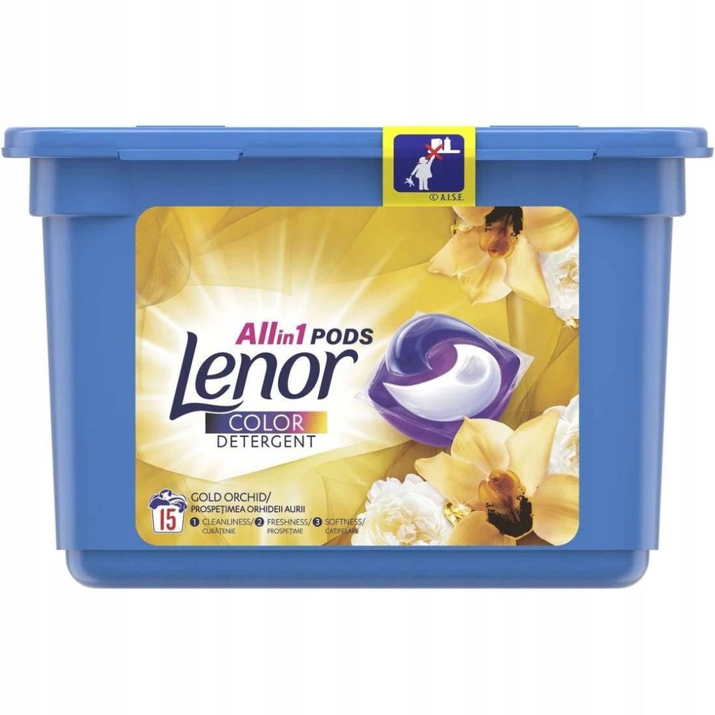 Lenor All in 1 Color Gold Orchid Kapsułki do Prani - 13325726284 ...