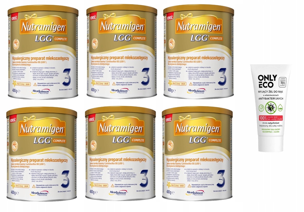 NUTRAMIGEN 3 LGG COMPLETE 400g - 12550676043 - oficjalne archiwum Allegro