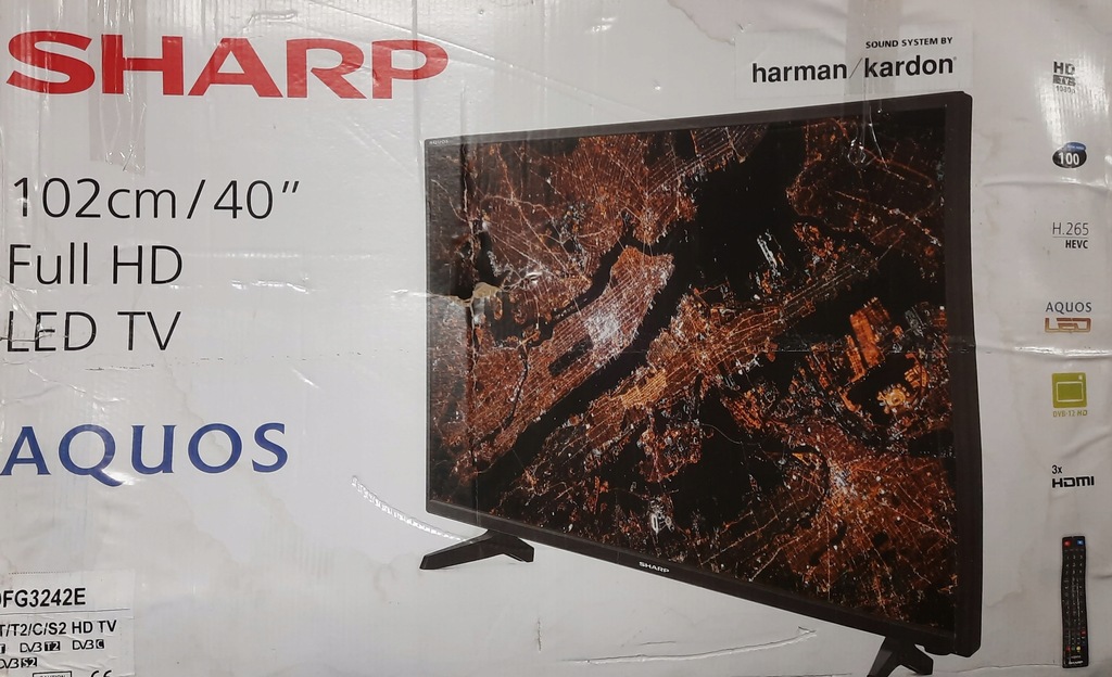 Sharp LC-40FG3242E 40" Full HD DVBT2 HEVC - 12702443751 - oficjalne archiwum Allegro