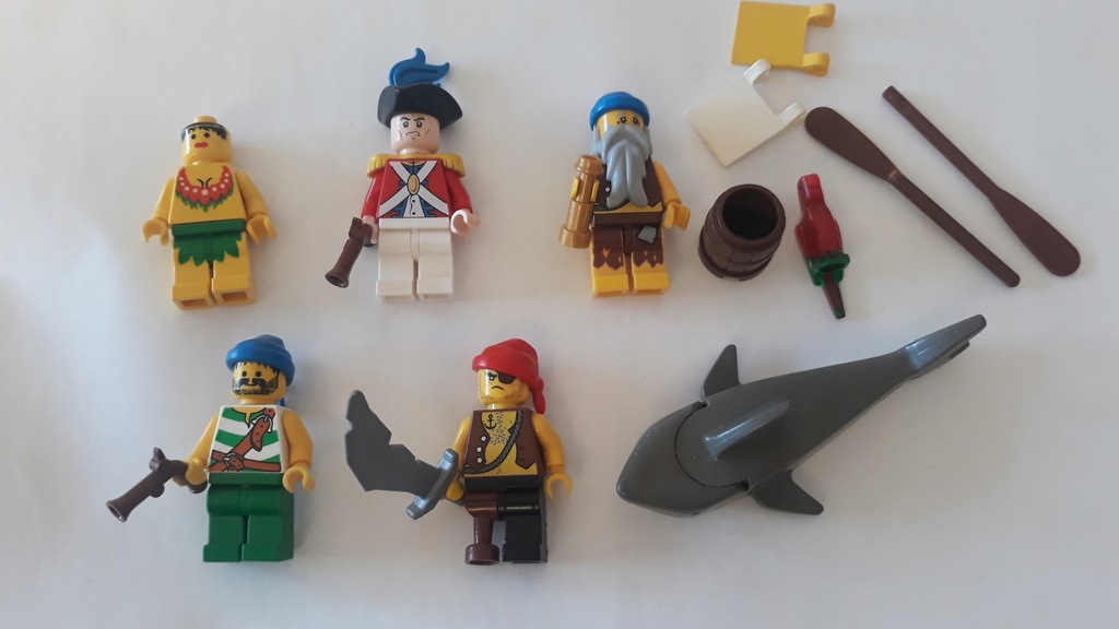 Lego Pirates ludziki figurki Piraci żołnierz rekin - 12808849790 ...