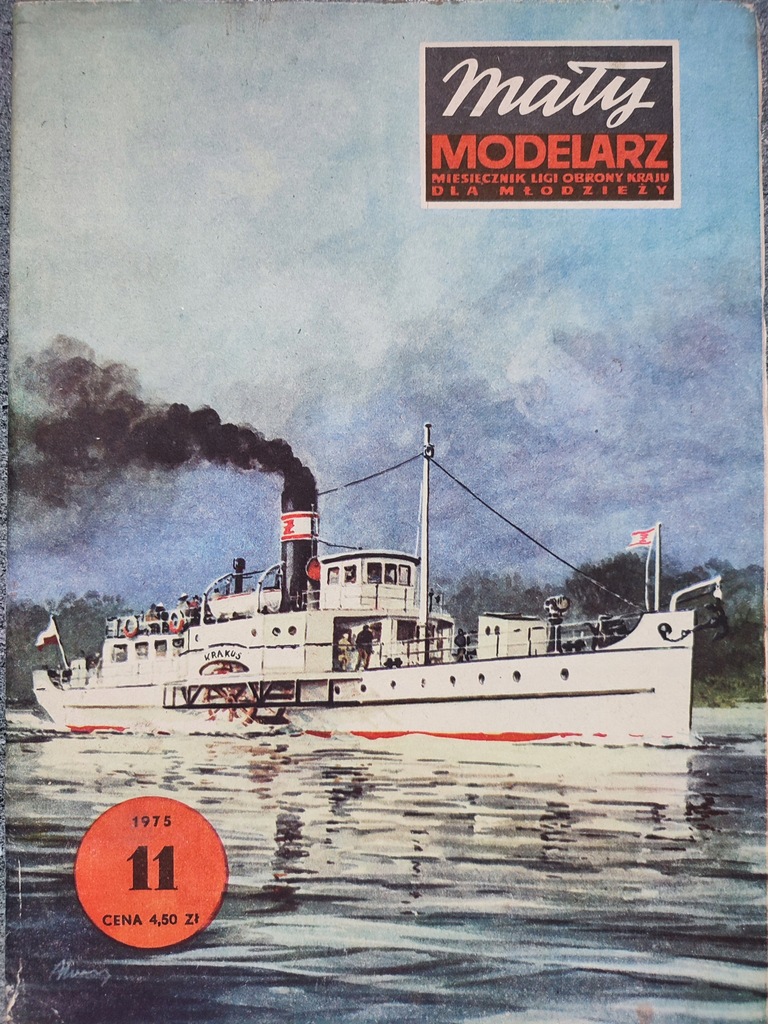 Mały Modelarz 11/1975 statek rzeczny Krakus - 13157809212 - oficjalne ...