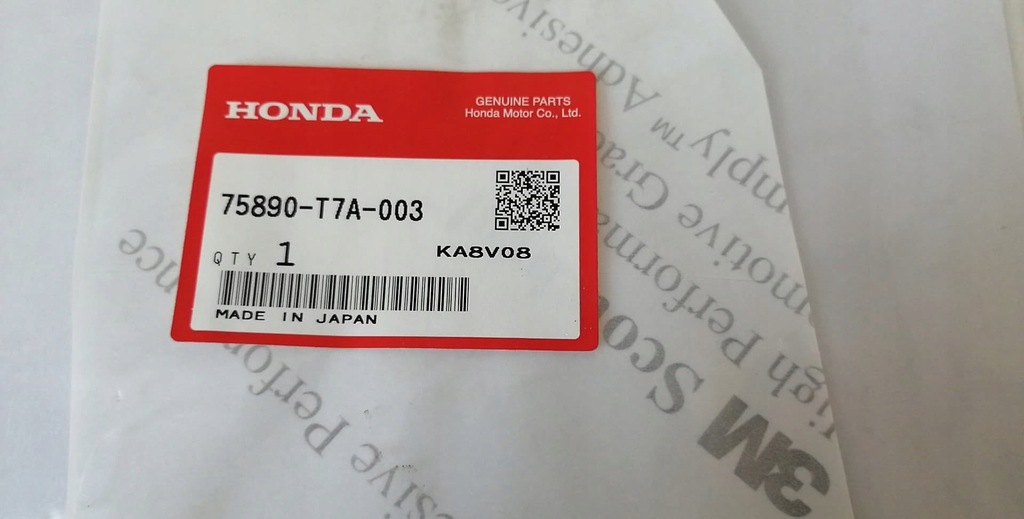 Honda HR-V naklejka osłona drzwi tył 75890T7A003 - 10659007692 ...