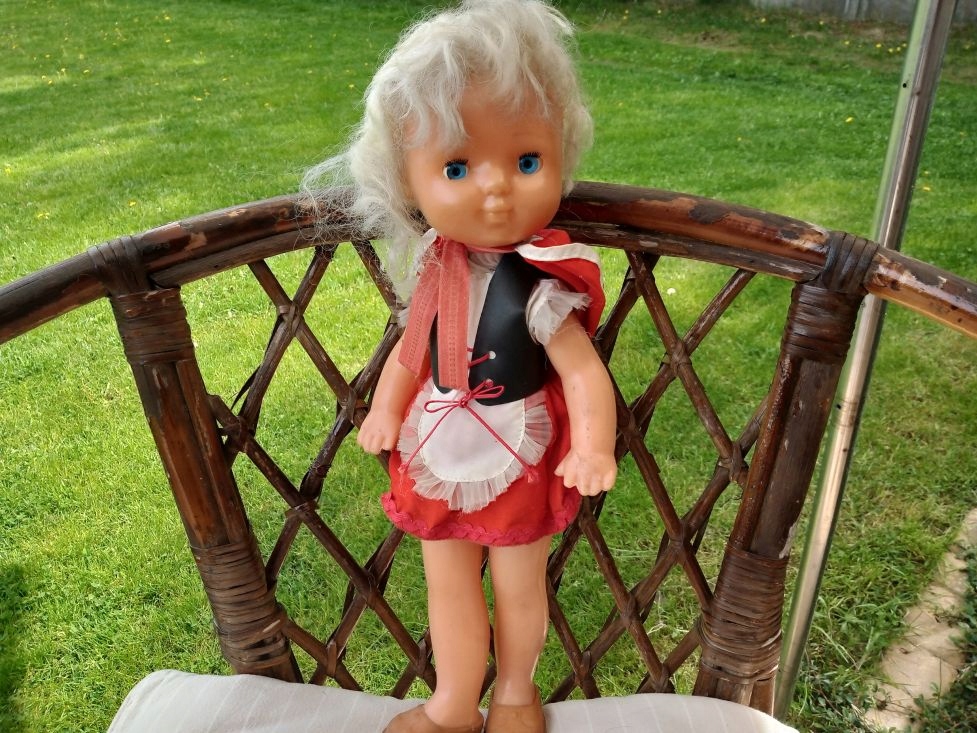 Lalka plastikowa PRL zamykane oczy - 12168189510 - oficjalne archiwum ...