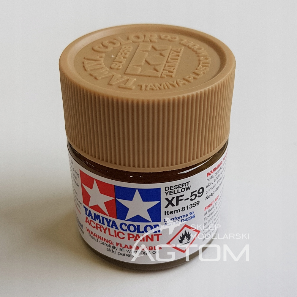 Tamiya XF-59 Farba akrylowa DESERT YELLOW - 23ml - 11128017111 ...