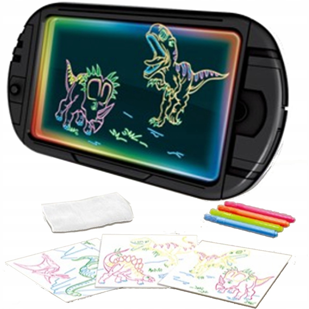 TABLET TABLICA DO RYSOWANIA MALOWANIA ŚWIATŁEM LED - 12828171199 ...