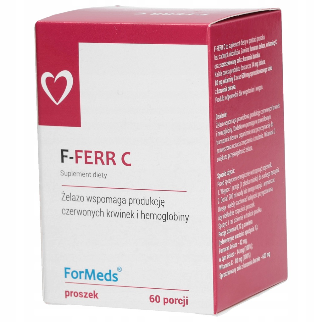 FORMEDS ŻELAZO FUMARAN ŻELAZA KRWINKI ANEMIA 60prc - 7723139926 ...