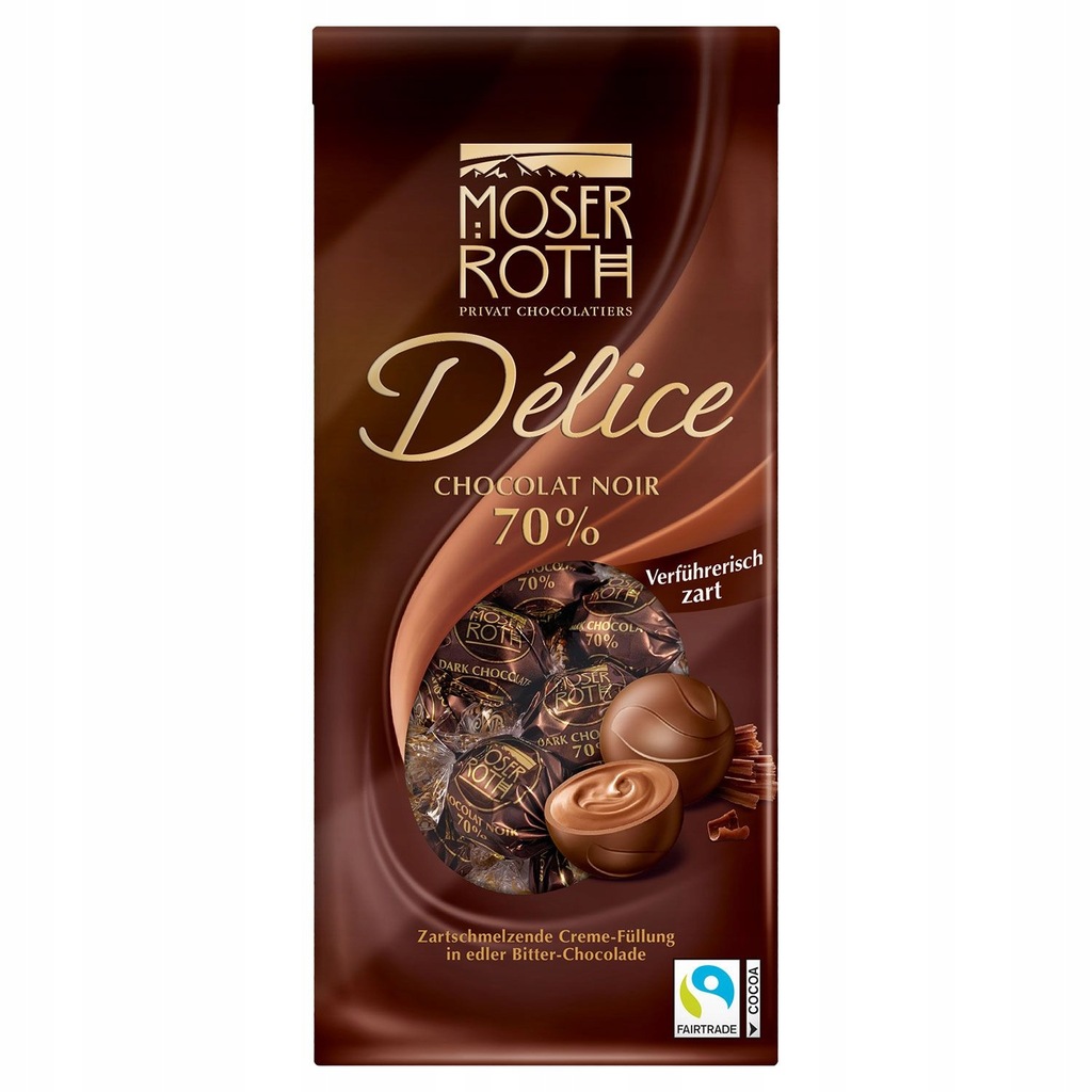 Moser Roth Delice Chocolat NOIR praliny 140g DE - 12019872493 ...