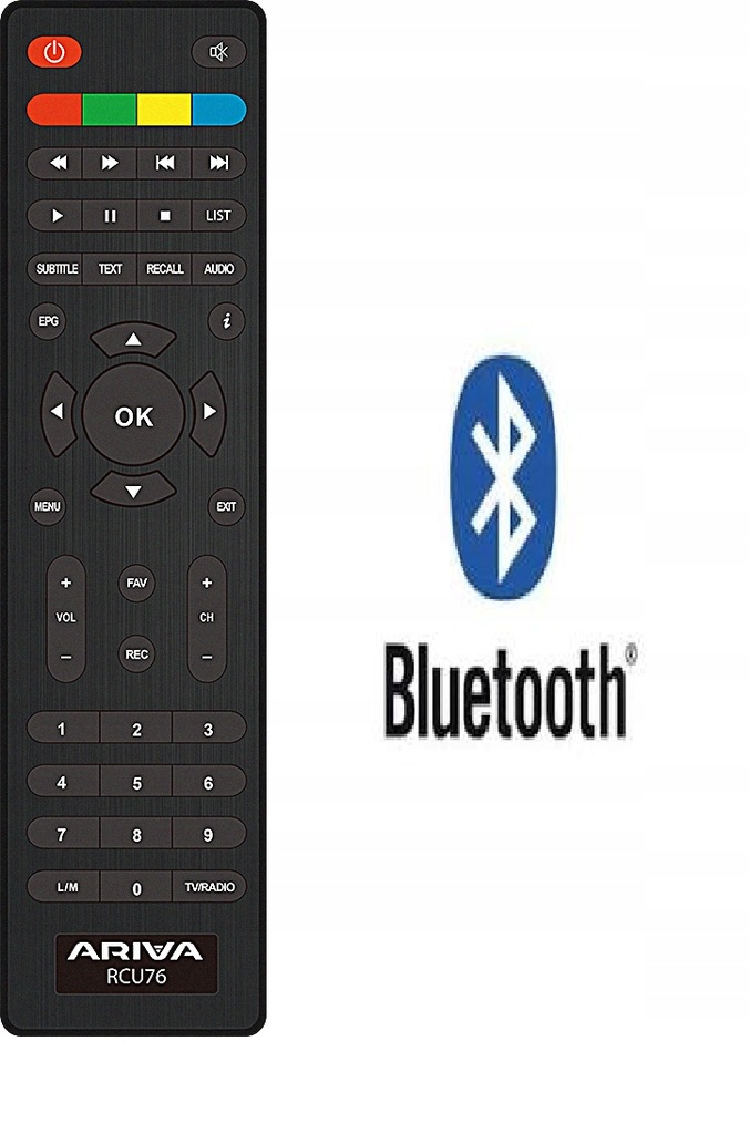 Pilot do Dekodera DVB-T2 Ferguson Ariva T75 RCU 76 - 12590099400 ...