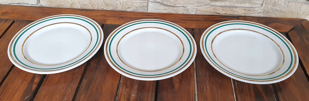 Stare talerzyki deserowe Lubiana 3szt PRL - 11867575887 - oficjalne archiwum Allegro