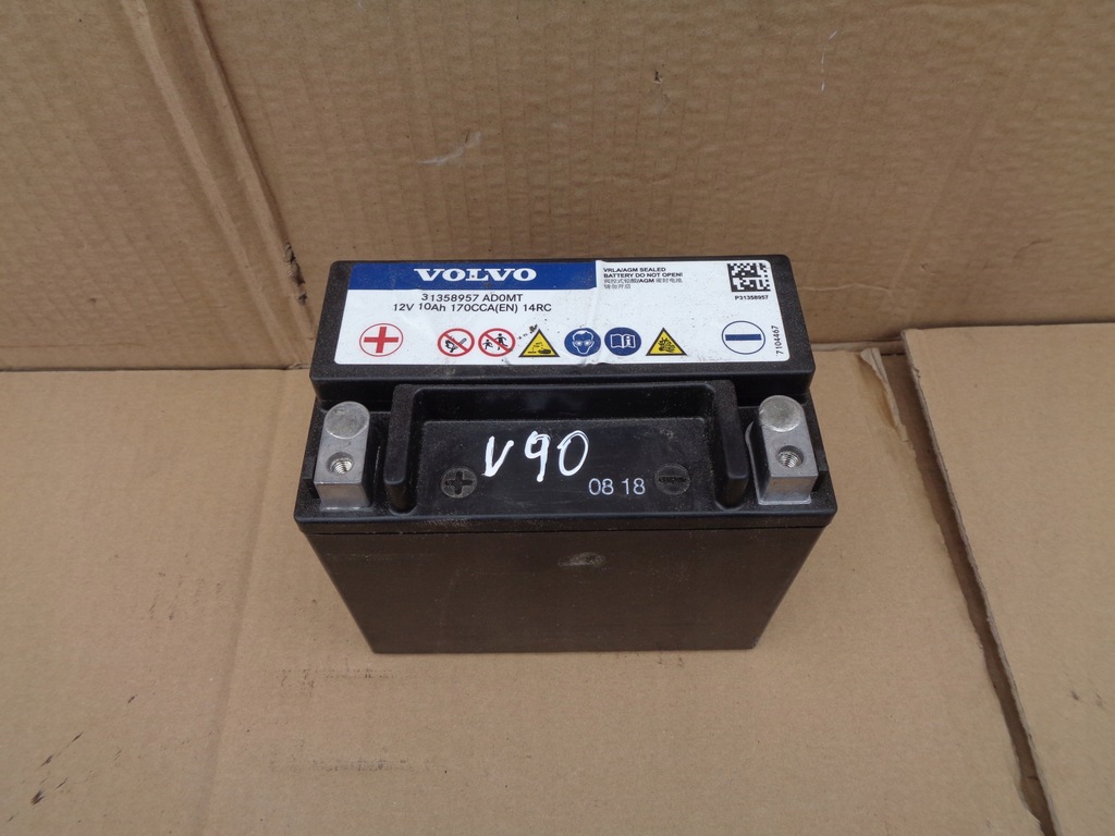AKUMULATOR DODATKOWY 12V 10Ah VOLVO S90 V90 18r - 9397133666 - oficjalne archiwum Allegro