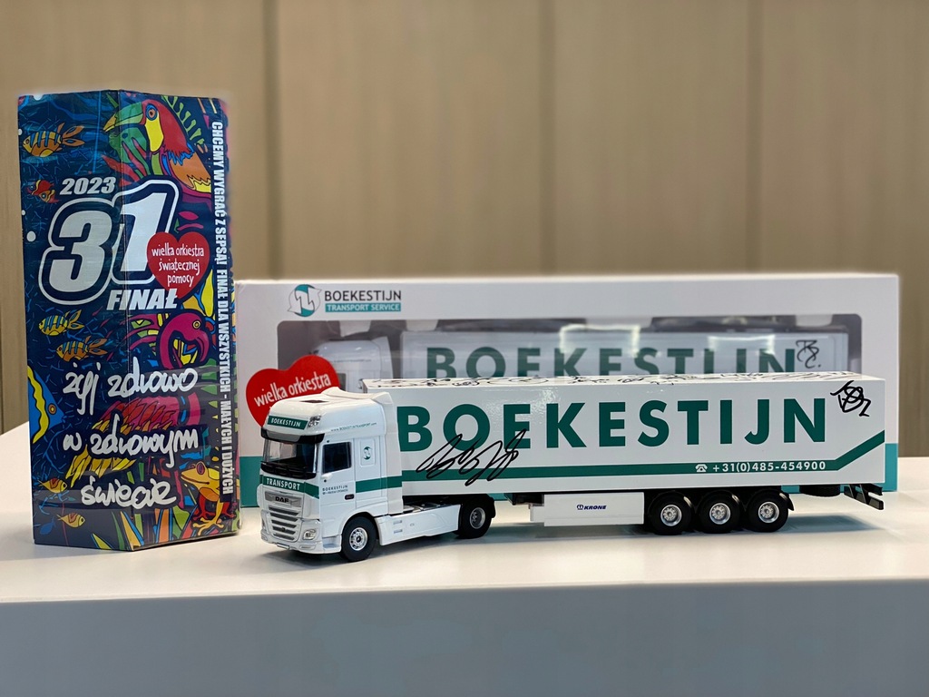 Ciężarówka Boekestijn 1:50 - autografy Lech Poznań - 13230719846 ...